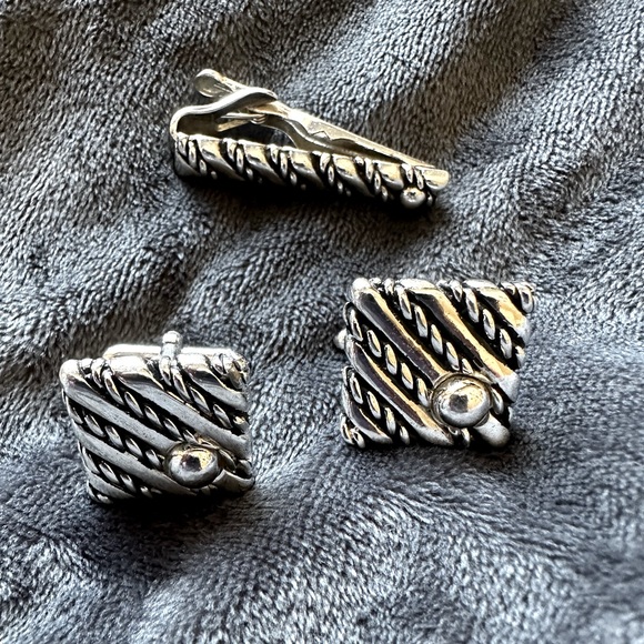 SWANK | Accessories | Swank Cuff Links And Tie Clasp Classic Style ...